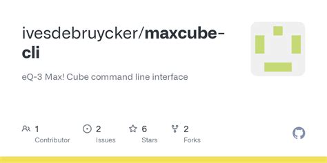 Github Ivesdebruyckermaxcube Cli Eq 3 Max Cube Command Line Interface