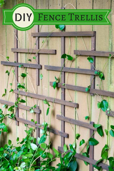 DIY Fence Trellis Pretty Handy Girl