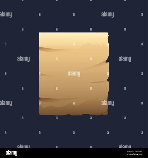 Game Ui Asset Gaming User Interface Paper Page Icon Vector Illustration Stock Vector Image