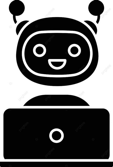 Chatbot Glyph Icon Modern Chatbot Conversational Vector Modern