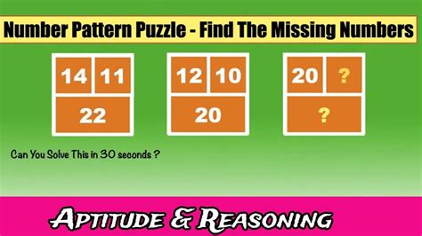 Number Pattern Puzzle यह आप के कौशल को चुनौती देने वाला प्रश्न है Youtube