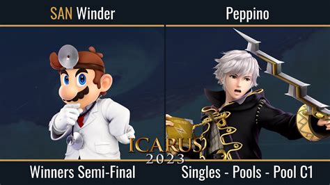 Icarus 2023 Winder Dr Mario Vs Peppino Robin Pools Winners Semi Finals Youtube