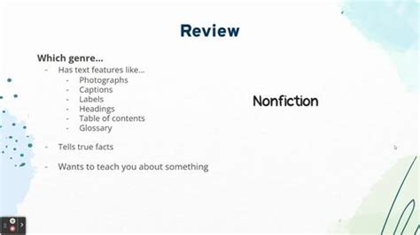 RL Interactive PowerPoint Lesson Review NF Versus Fiction Genres