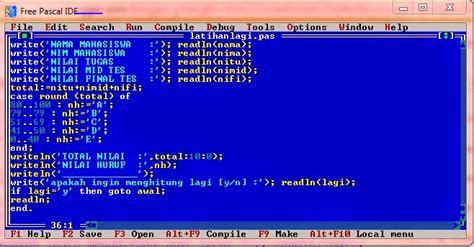 Membuat Program Menghitung Nilai Dengan Pascal Blog Share Education