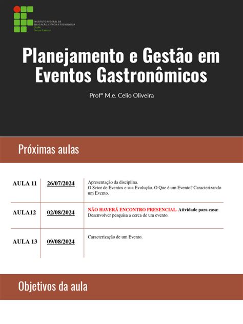 Planejamento De Eventos Gastronômicos Pdf Turismo Brasil