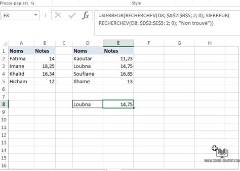 Excel Comment Gérer Les Erreurs à Laide De La Fonction Sierreur Tutoriel Excel