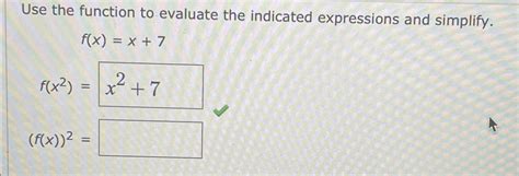 Solved Use The Function To Evaluate The Indicated Solved Use The Function To Evaluate The Indicated