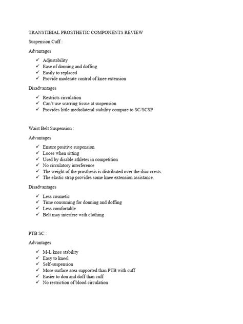 Transtibial Prosthetic Components Review Pdf Prosthesis Foot