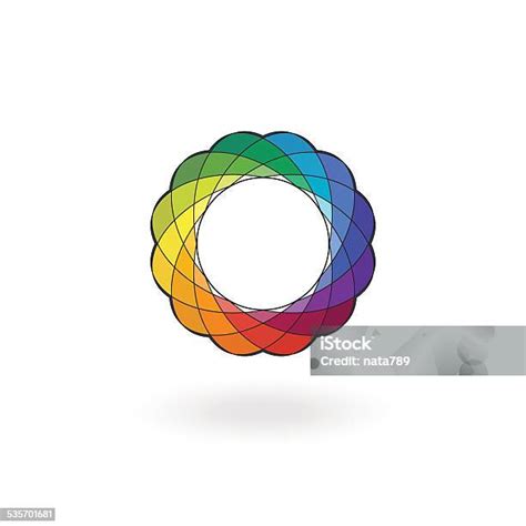 Color Wheel Spirograph Stock Illustration Download Image Now 2015
