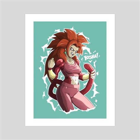 Spunky Saiyan 4 Kefla Variant A An Art Print By Daze Inprnt