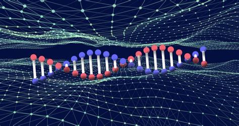 Animating Dna Double Helix And Network Connections Visualizing Scientific Data Stock Footage