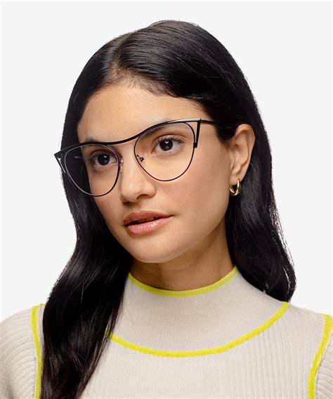 Mau Cat Eye Black Purple Glasses For Women Eyebuydirect Canada