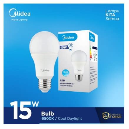 Jual Lampu Bulb Led Midea Watt Putih K Putih Shopee Indonesia