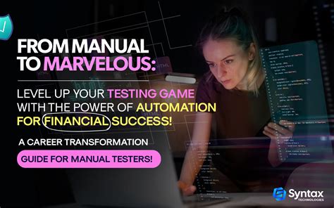 Manual Vs Automation Testing Syntax Technologies