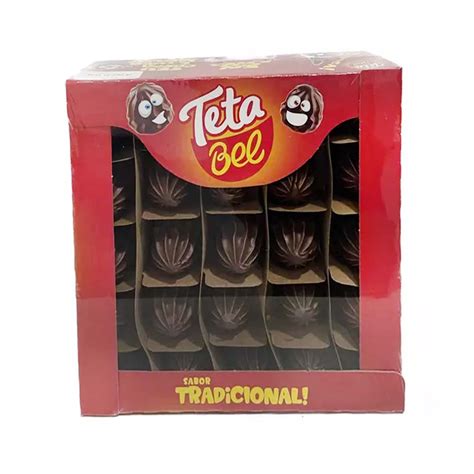 Teta Bel Chocolate Ao Leite Caixa Com 50 Unidades
