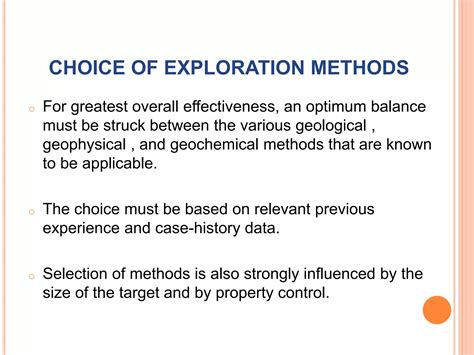 Geochemical Methods In Mineral Exploration Pptx