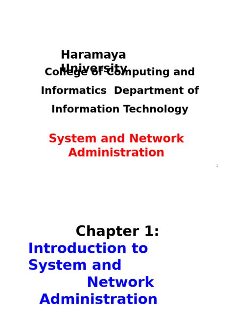 Chapter 1 Introduction System Admin1 Pdf
