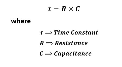 Capacitor Time Constant Calculator