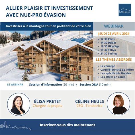 Capitaliser Et Profiter Un Nouveau Concept Permettant Dinvestir à La Montagne Tout En