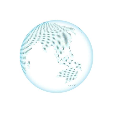 Dotted Globe World Map Vector Background Illustration 36148912 Vector