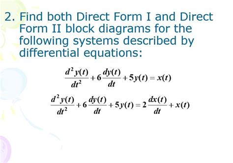 Solved 2 Find Both Direct Form I And Direct Form Ii Block