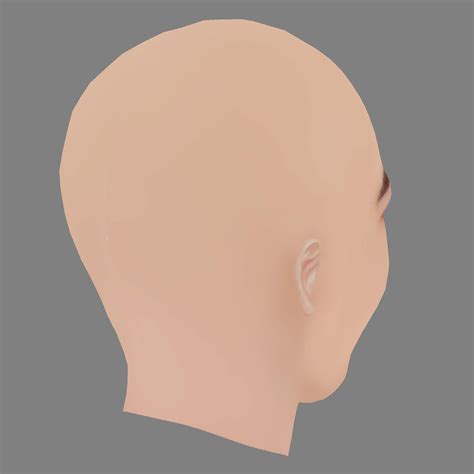 Alisha Newton Head No Hair Low Poly Head For Game 3d Model By