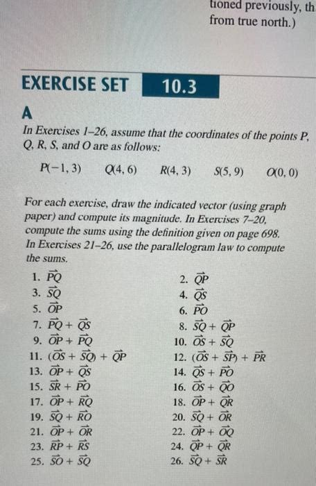 solved tioned previously th from true north exercise set