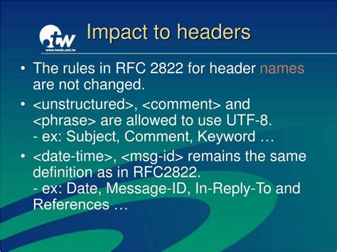 Ppt Introduction Of Internationalized Email Headers For Utf 8 Support