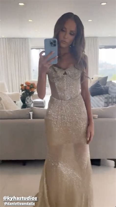 Kay Adams Stuns In Gorgeous Figure Hugging Ballgown As Perfect Nfl