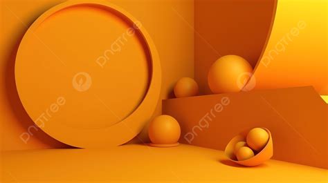 광고 디자인을위한 최소한의 노란색 주황색 배경 3d 렌더링 플랫폼 배경 주황색 연단 호화 연단 배경 일러스트 및 사진 무료