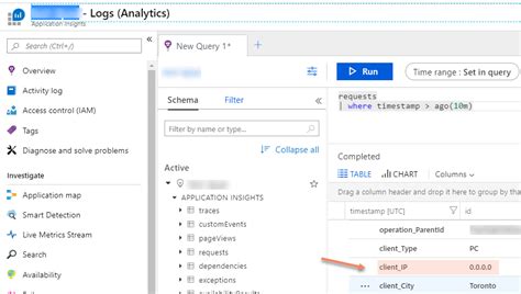 Azure Application Insights Capture Client Ip
