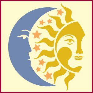 Sun And Moon Stenciling Designs