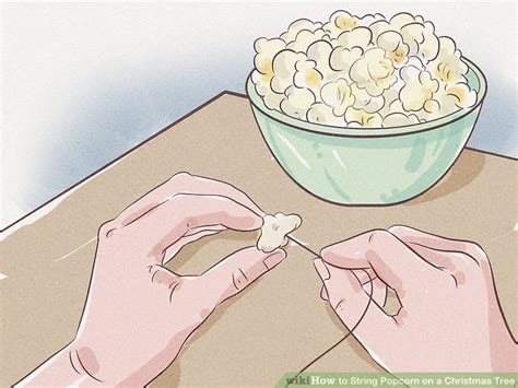 How To String Popcorn On A Christmas Tree 11 Steps