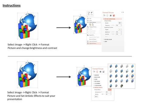 1114 globe and bar graph for data analysis image graphics for powerpoint powerpoint templates