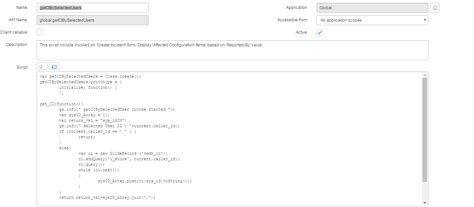 fortune minds service now how to invoke script include by clicking on pickup list or how to