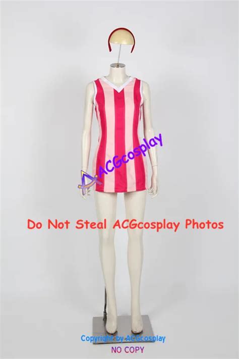 Stephanie Lazy Town Costume Cheerful Dress With Headband Perfect For