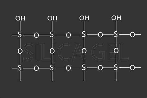 Silica Gel Molecular Skeletal Chemical Formula 39549257 Vector Art At