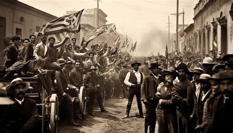 Mexican Revolution In 1910 Black And White Editorial Photography