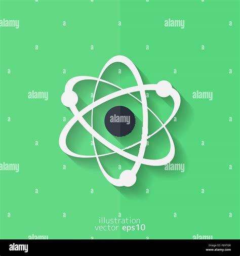 Molecule Atom Icon Flat Design Stock Vector Image And Art Alamy