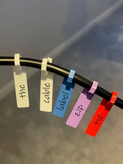Cable Label Zip Ties By Stag 3d Makerworld Download Free 3d Models