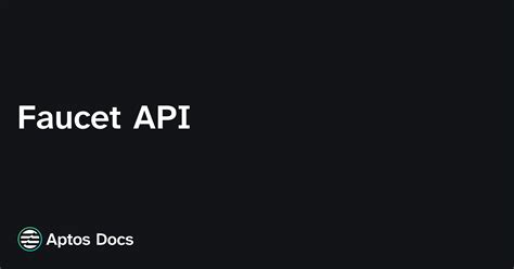 Faucet Api Aptos Docs