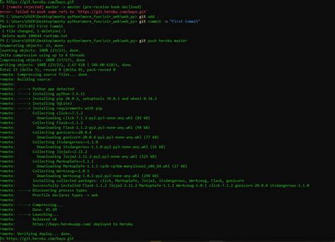 Flask Heroku Push Rejected Failed To Compile Python App Stack Overflow