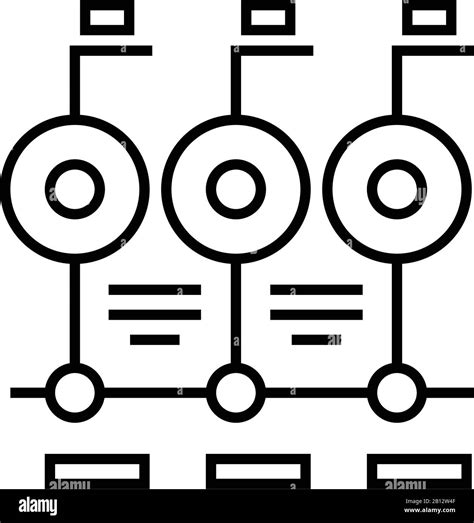 Complicated Configuration Line Icon Concept Sign Outline Vector Illustration Linear Symbol