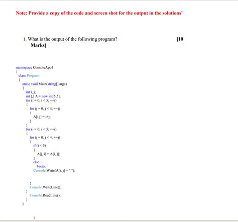 Solved Note Provide A Copy Of The Code And Screen Shot For Chegg