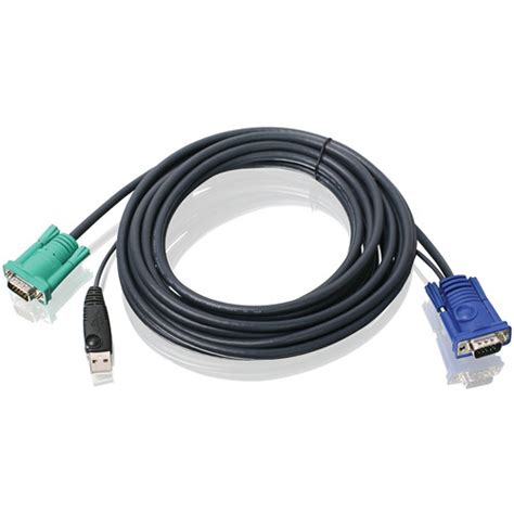 IOGEAR 16 VGA USB KVM Cable G2L5205U B H Photo Video