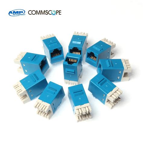 Commscope Rj45 Cat6 Keystone Jack Modular Jack Blue Shopee Malaysia