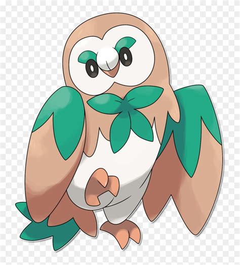 Rowlet S Evolution Png Download Rowlet Final Evolution Shiny Clipart 1475696 Pikpng