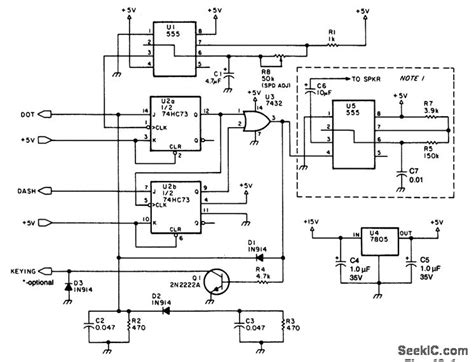 CW KEYER Control Circuit Circuit Diagram SeekIC