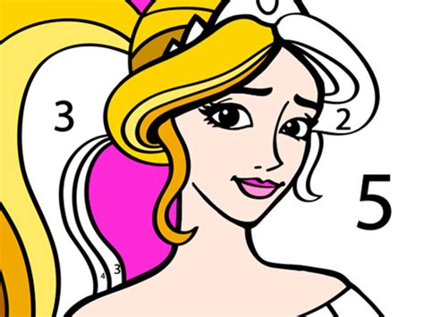 Princess Coloring By Number Millions Of Free Online Games