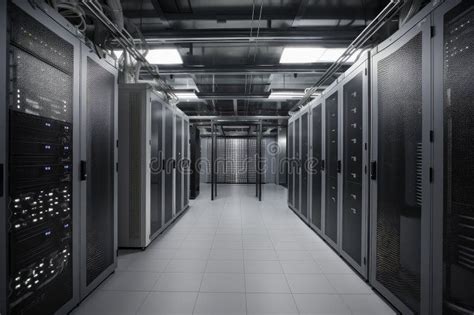 High Tech Storage Data Center With Advanced Systems And Technologies